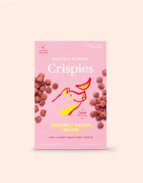 Bocce's Bakery Banana + Bacon Crispies — Holistic Pet Cuisine